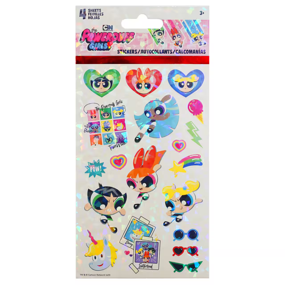 The Power Puff Girls Characters 4 Sticker Sheets | ChimpLoot.com