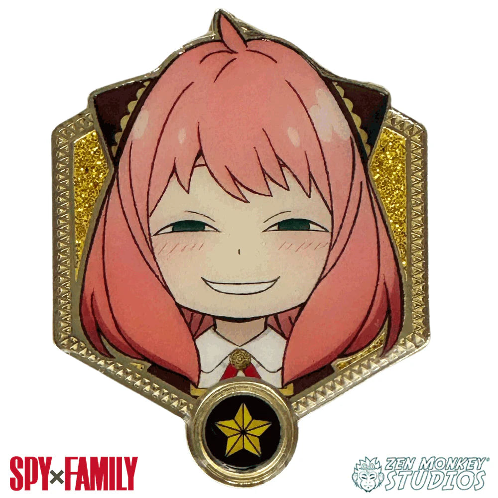 Golden Series 2: Spy X Family Smirking Anya Forger Pin | ChimpLoot.com