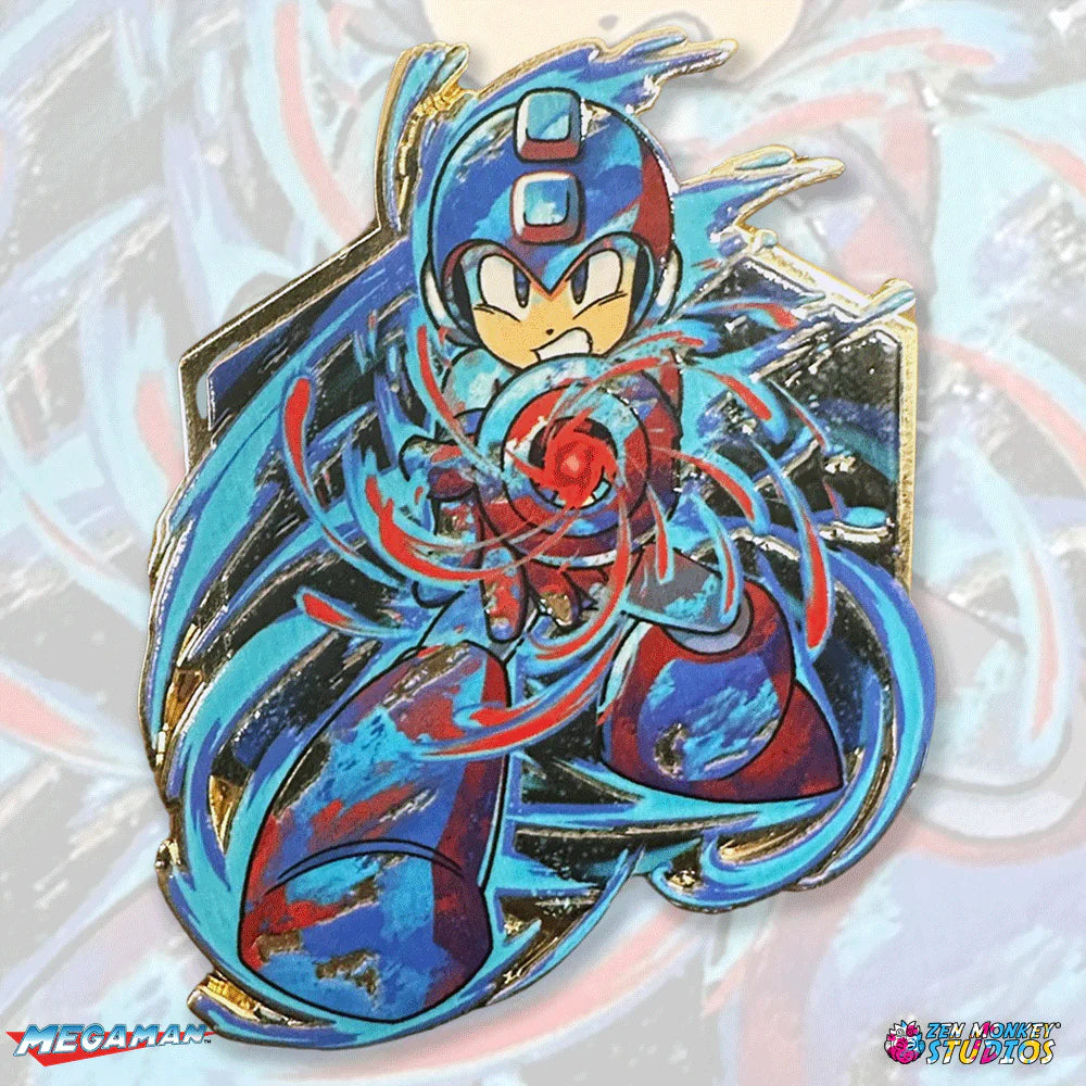 Painterly Series: Mega Man Charging - C2E2 2025 Exclusive Pin ...